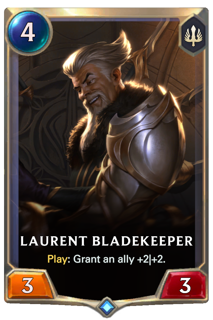 LoR Laurent Bladekeeper Cards - Runeterra AR