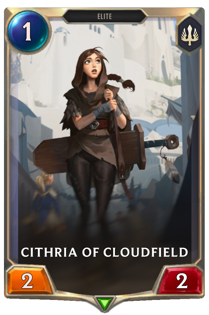 LoR Cithria of Cloudfield Cards - Runeterra AR