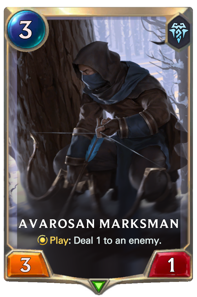 LoR Avarosan Marksman Cards - Runeterra AR