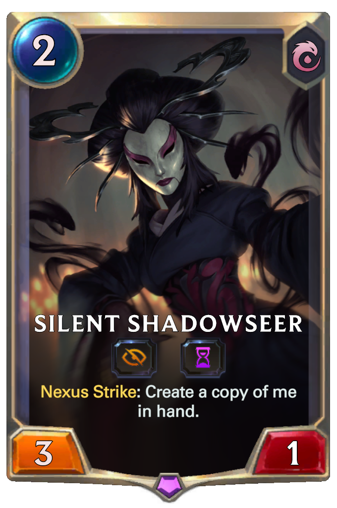 LoR Silent Shadowseer Cards - Runeterra AR