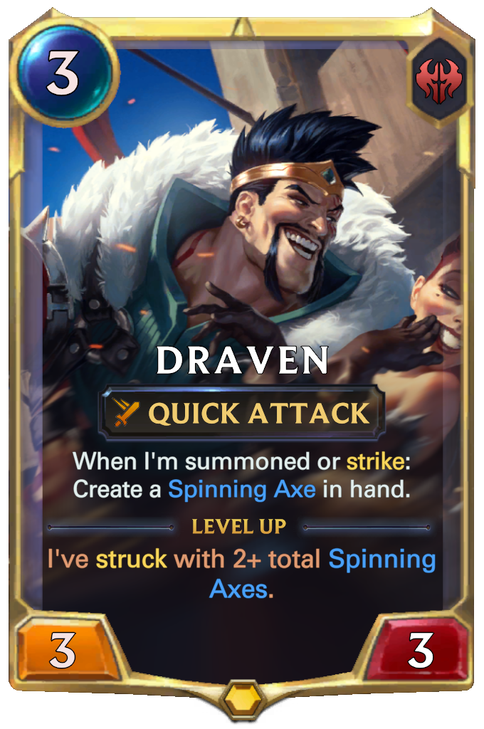 LoR Draven Cards - Runeterra AR