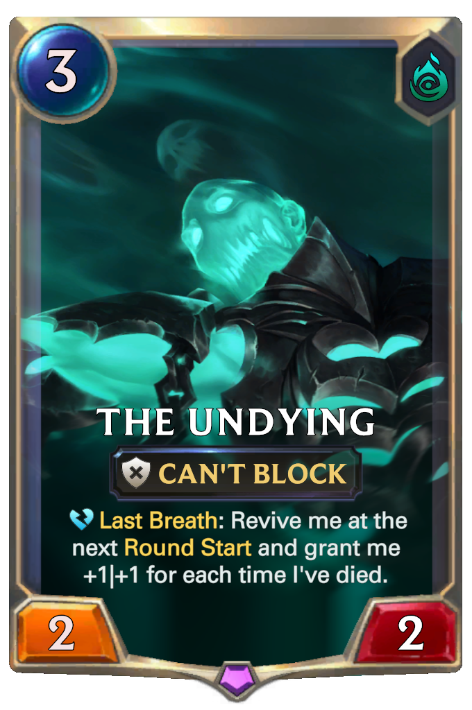 LoR The Undying Cards - Runeterra AR