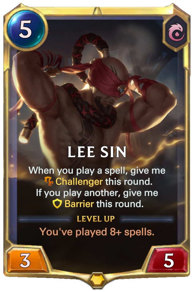 LoR Lee Sin Cards - Runeterra AR