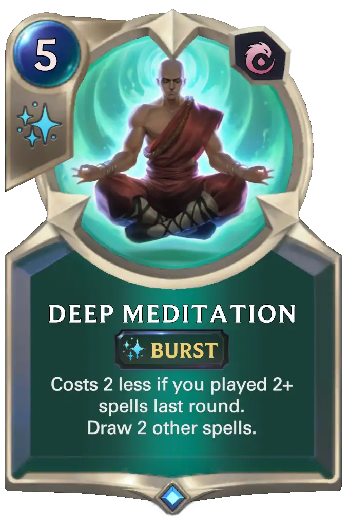 LoR Deep Meditation Cards - Runeterra AR