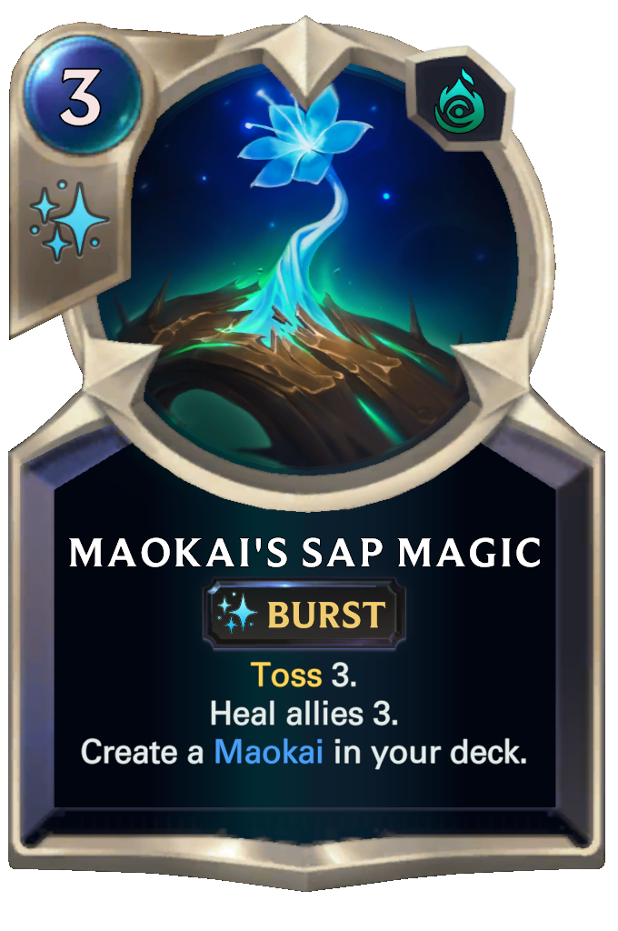LoR Maokai's Sap Magic Cards - Runeterra AR