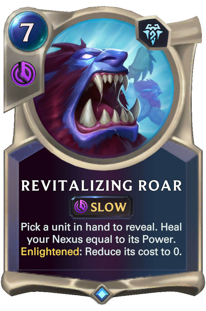 LoR Revitalizing Roar Cards - Runeterra AR