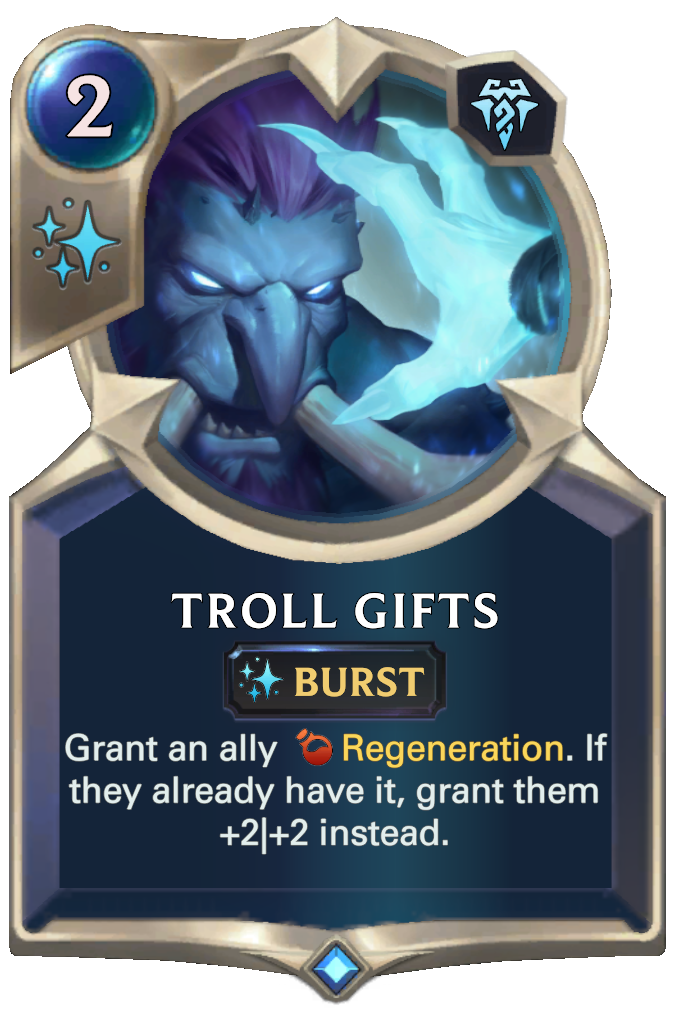 LoR Troll Gifts Cards - Runeterra AR