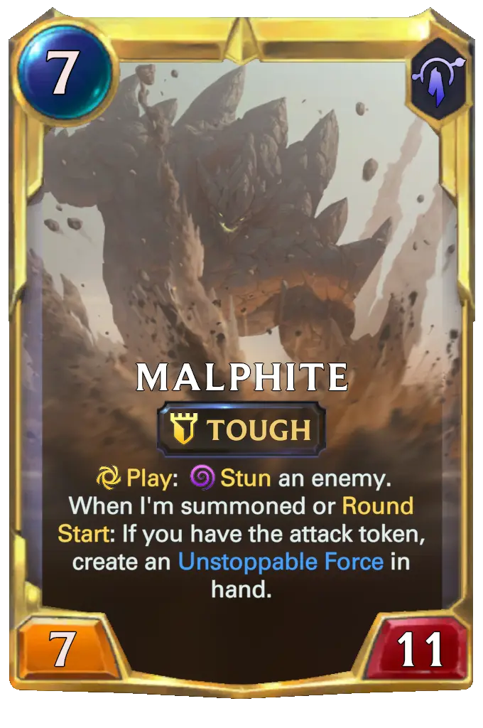 LoR Malphite Cards - Runeterra AR