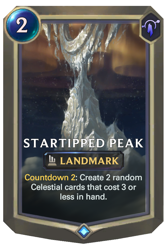 LoR Startipped Peak Cards - Runeterra AR