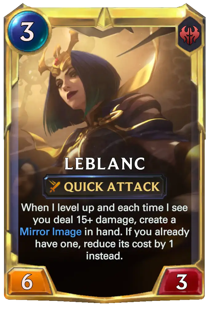 LoR LeBlanc Cards - Runeterra AR