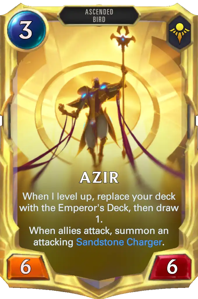 LoR Azir Cards - Runeterra AR
