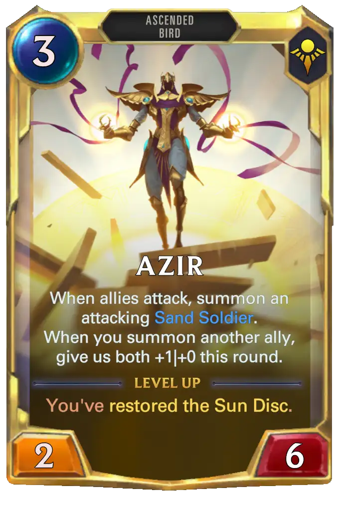 LoR Azir Cards - Runeterra AR