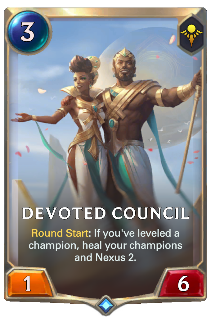 LoR Devoted Council Cards - Runeterra AR