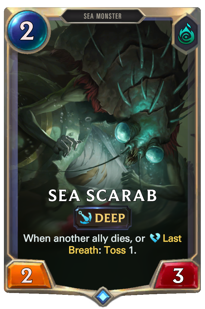 LoR Sea Scarab Cards - Runeterra AR