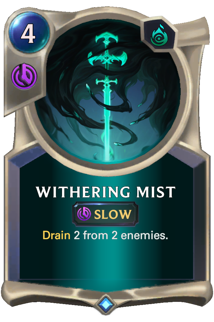 LoR Withering Mist Cards - Runeterra AR
