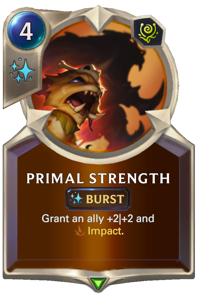 LoR Primal Strength Cards - Runeterra AR