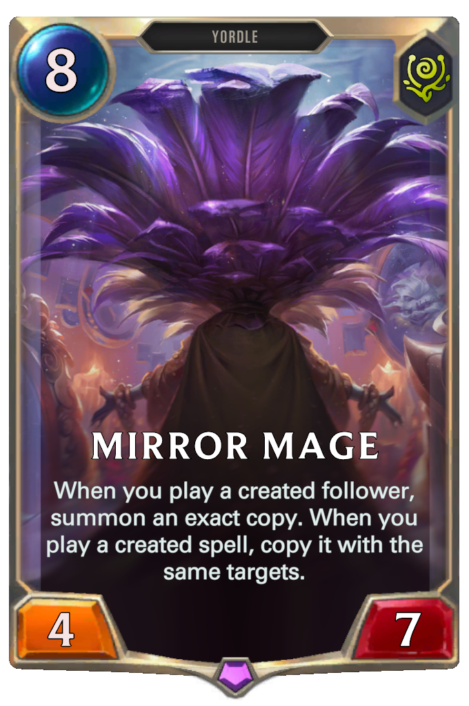 LoR Mirror Mage Cards - Runeterra AR