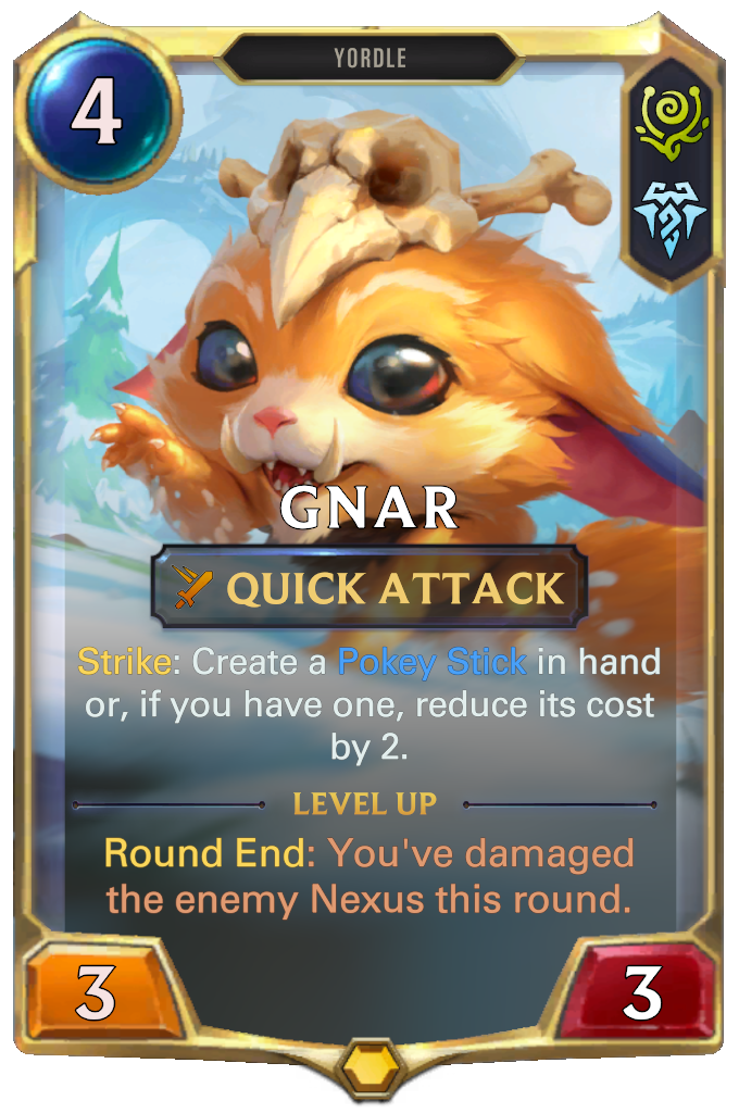 LoR Gnar Cards - Runeterra AR