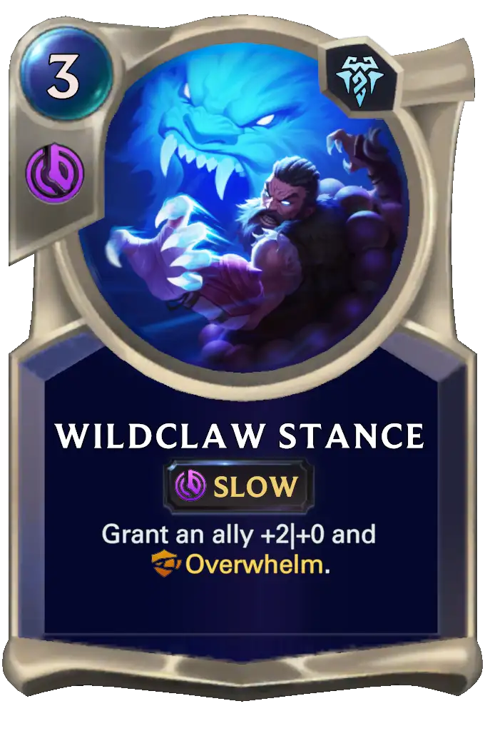 LoR Wildclaw Stance Cards - Runeterra AR