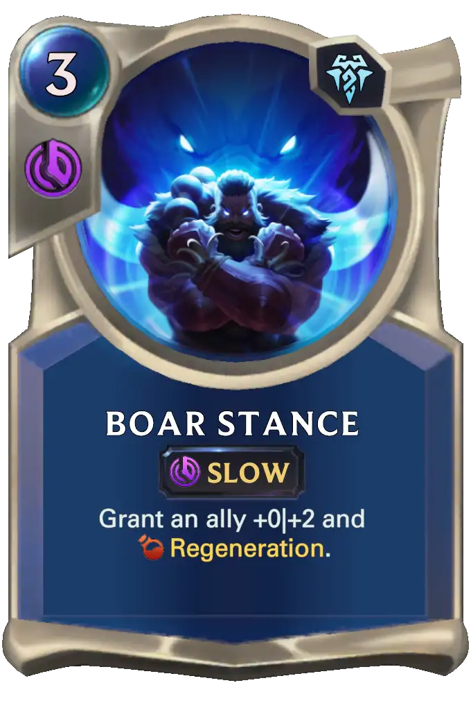 LoR Boar Stance Cards - Runeterra AR