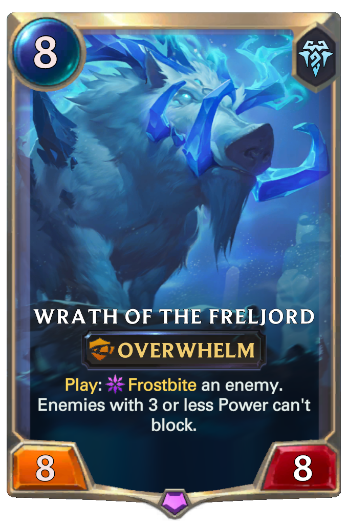 LoR Wrath of the Freljord Cards - Runeterra AR