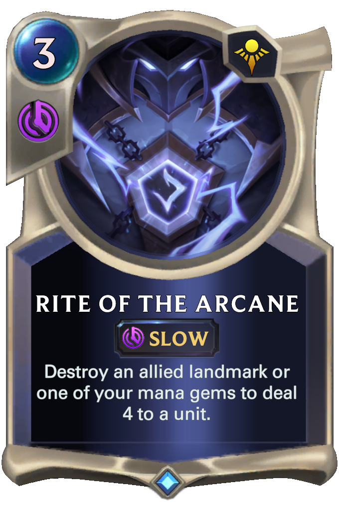 LoR Rite of the Arcane Cards - Runeterra AR