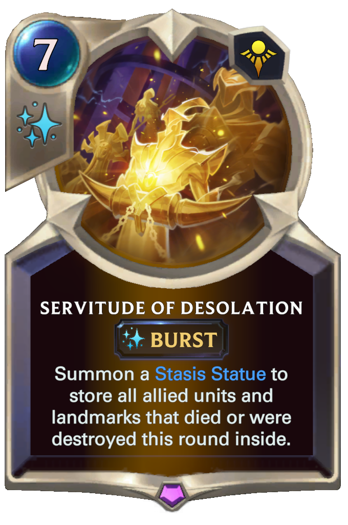 LoR Servitude of Desolation Cards - Runeterra AR
