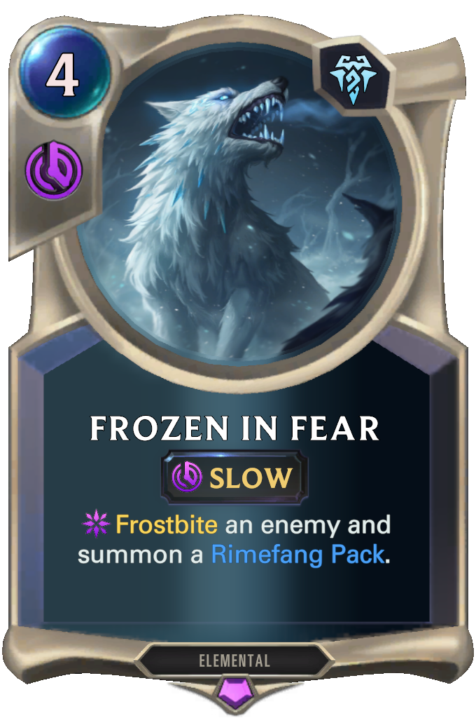LoR Frozen in Fear Cards - Runeterra AR