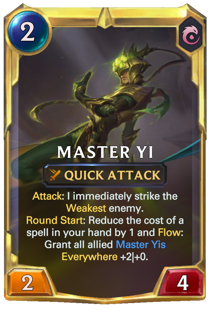 LoR Master Yi Cards - Runeterra AR