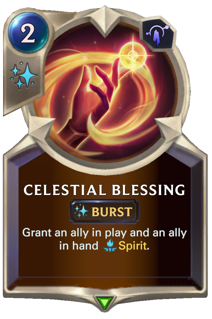 LoR Celestial Blessing Cards - Runeterra AR