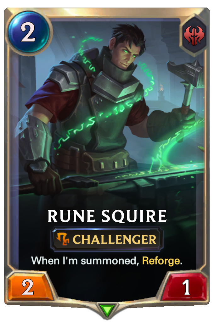LoR Rune Squire Cards - Runeterra AR