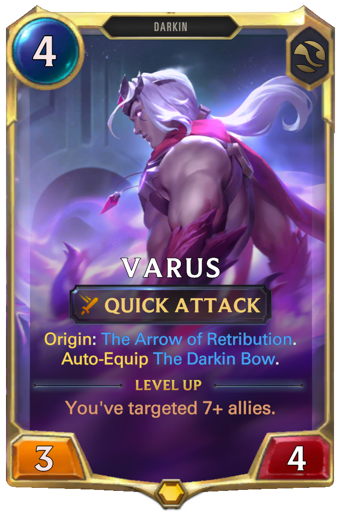 LoR Varus Cards - Runeterra AR