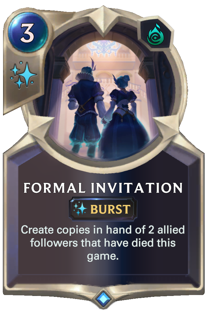 LoR Formal Invitation Cards - Runeterra AR
