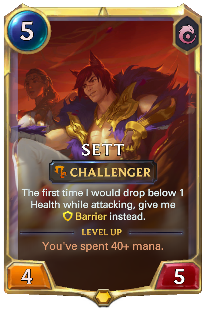 LoR Sett Cards - Runeterra AR