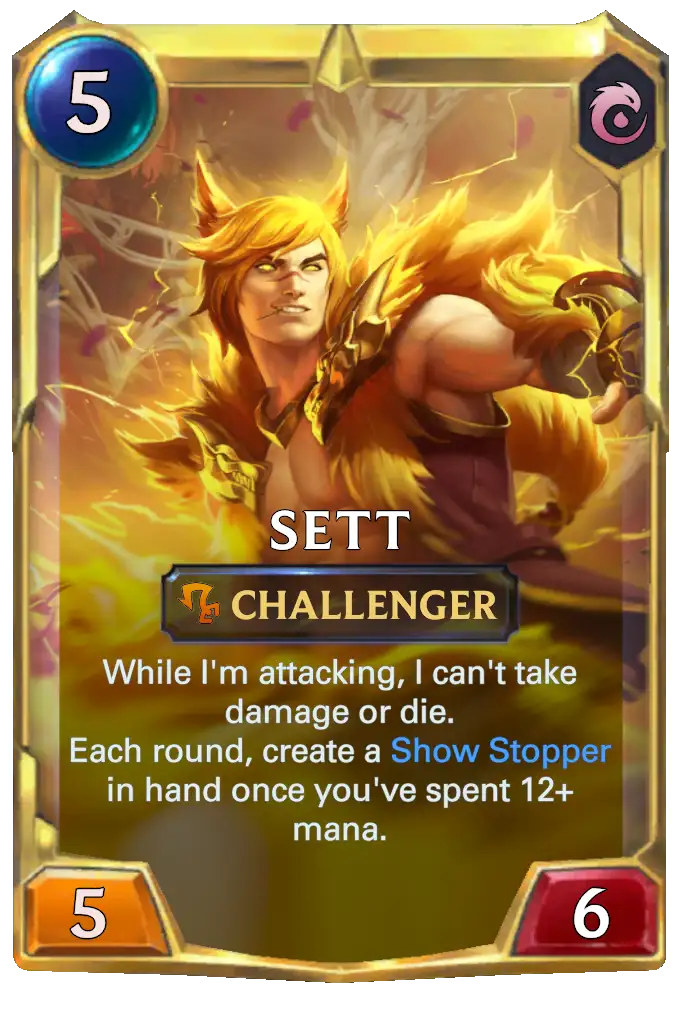 LoR Sett Cards - Runeterra AR