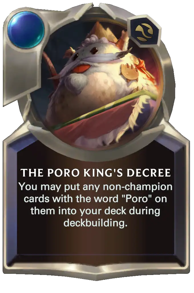 LoR The Poro King Cards - Runeterra AR