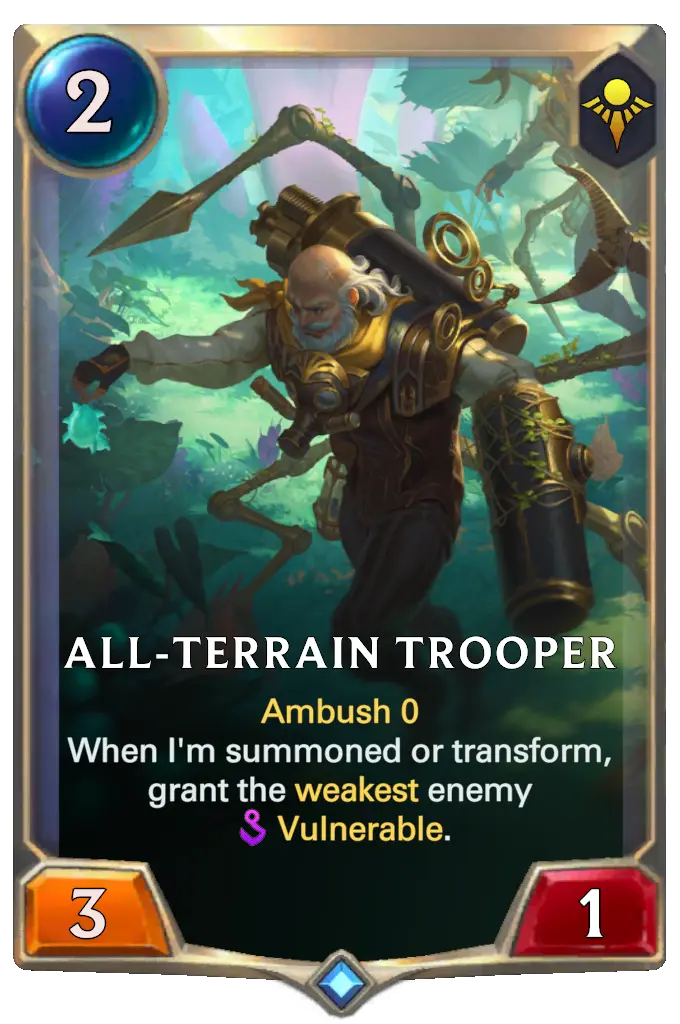 LoR All-Terrain Trooper Cards - Runeterra AR