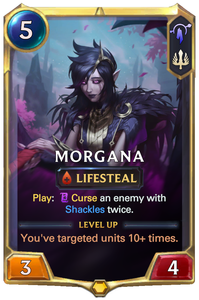 LoR Morgana's Dark Binding Cards - Runeterra AR