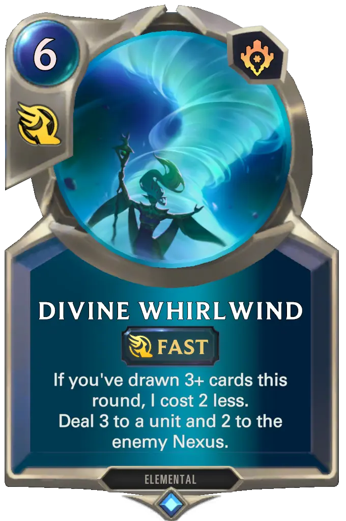 LoR Divine Whirlwind Cards - Runeterra AR